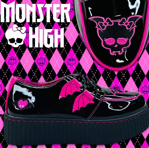 monster high | Shoes | Yru X Monster High Creepers Draculaura | Poshmark